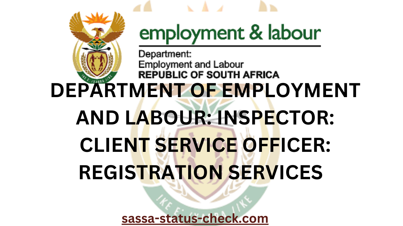 DEPARTMENT OF EMPLOYMENT AND LABOUR: CLIENT SERVICE OFFICER ...
